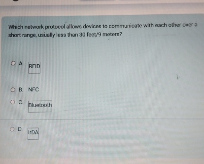 Solved Which network protocol allows devices to communicate | Chegg.com