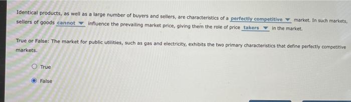 Solved Identical products, as well as a large number of | Chegg.com