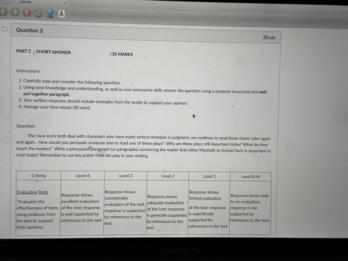 Instructions: 1. Carefully read and consider the | Chegg.com