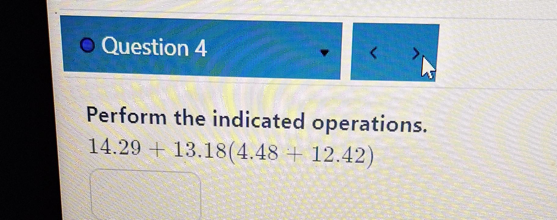 Solved Perform The Indicated Operations