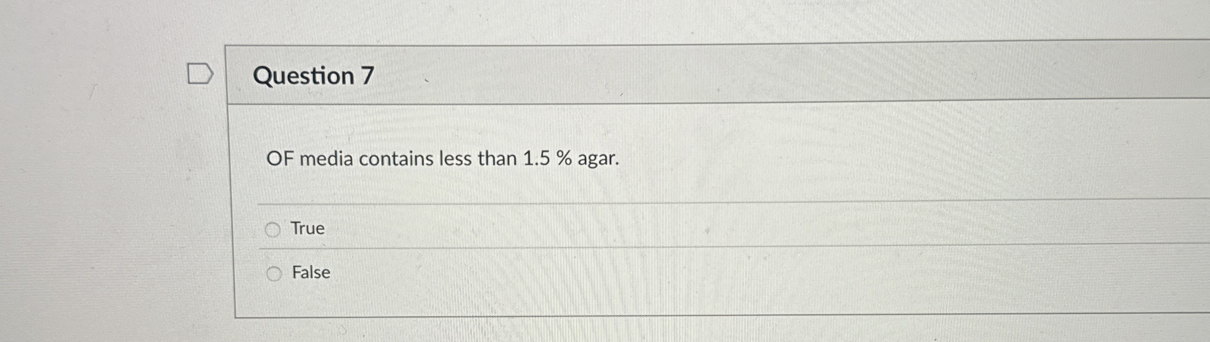 Solved Question 7OF media contains less than 1.5% | Chegg.com