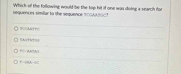 Solved Bioinformatics is a field of science seeking to | Chegg.com