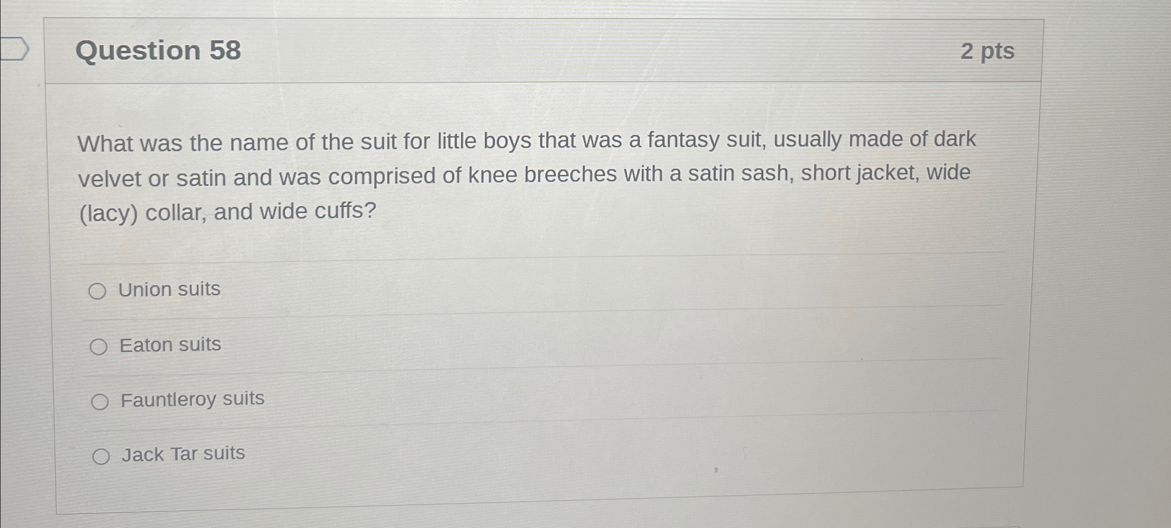 Solved Question 582 ﻿ptsWhat was the name of the suit for | Chegg.com