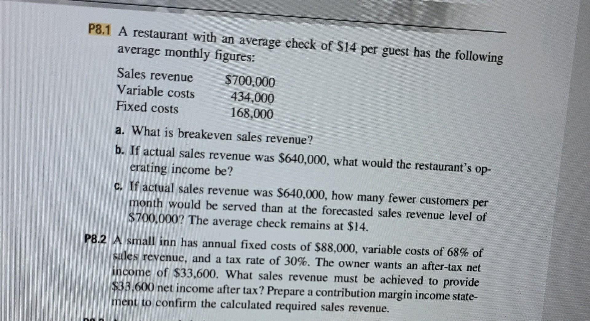 Solved Complete problem P8.1 and P8.2 The attached | Chegg.com