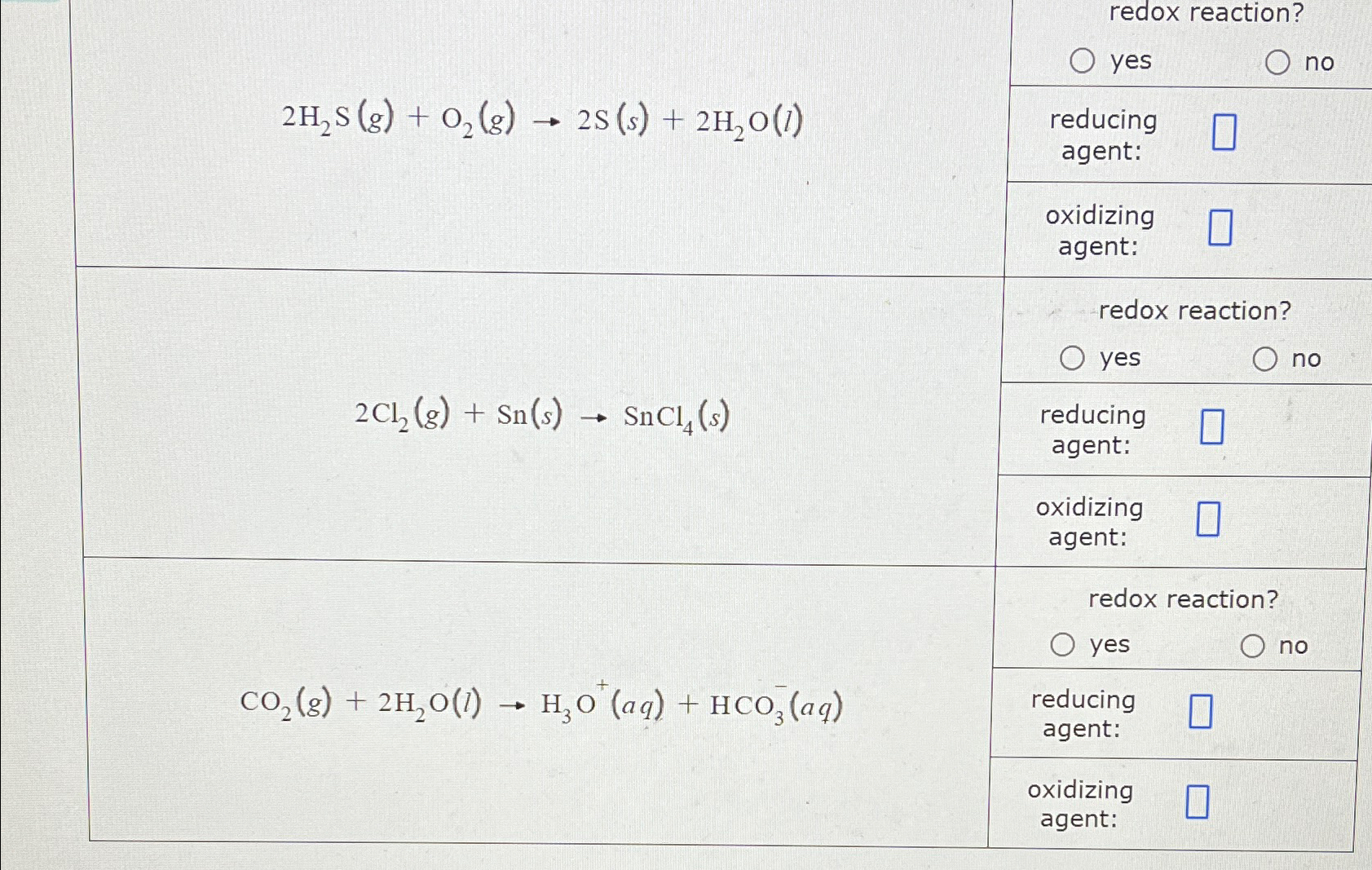 Solved identifying oxidizing and reducing agents | Chegg.com