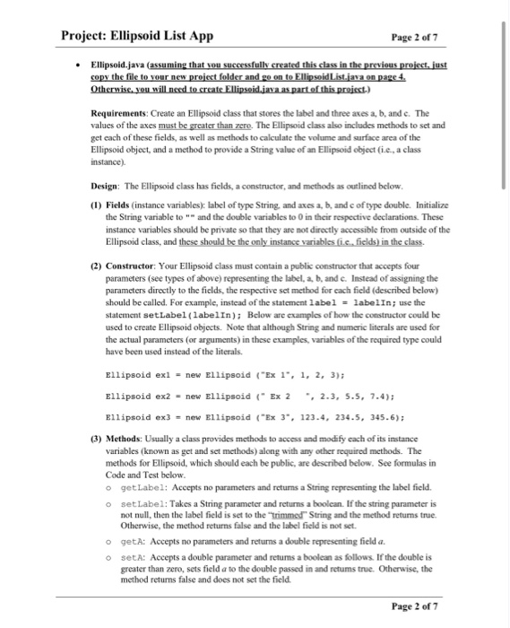 Solved Specifications Overview: You will write a program | Chegg.com