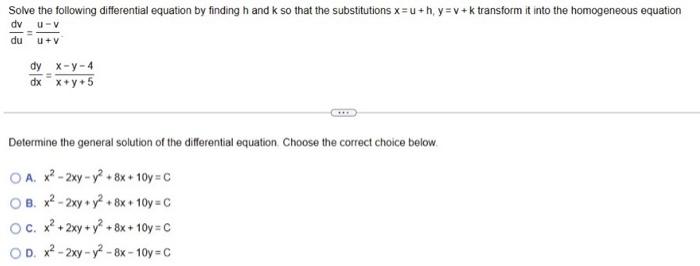 Solved Solve the differential equation by regarding y as the | Chegg.com