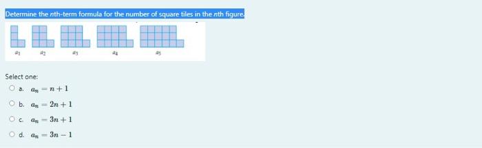 Solved Determine the nth term formula for the number of | Chegg.com