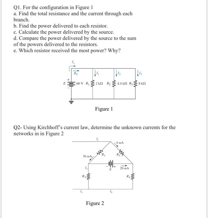 Solved Q1. For the configuration in Figure 1 a. Find the | Chegg.com