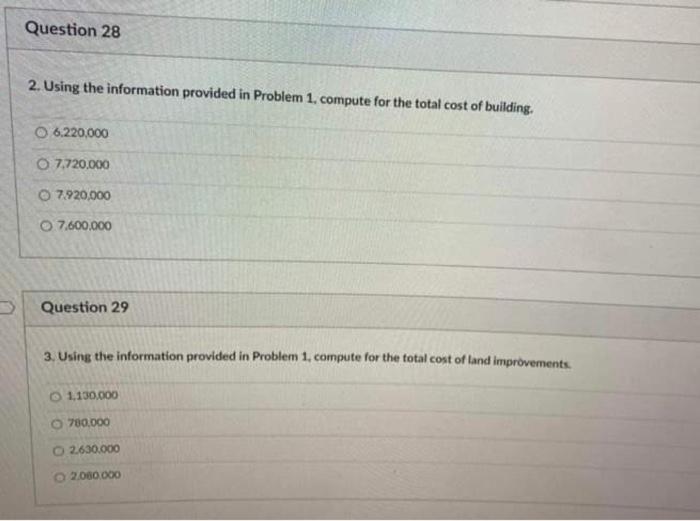 Solved 2. Using the information provided in Problem 1, | Chegg.com