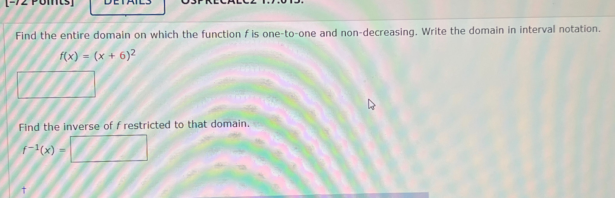 Solved Find the entire domain on which the function f ﻿is | Chegg.com