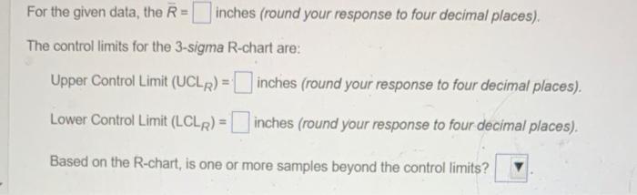 Solved Twelve samples, each containing five parts, were | Chegg.com