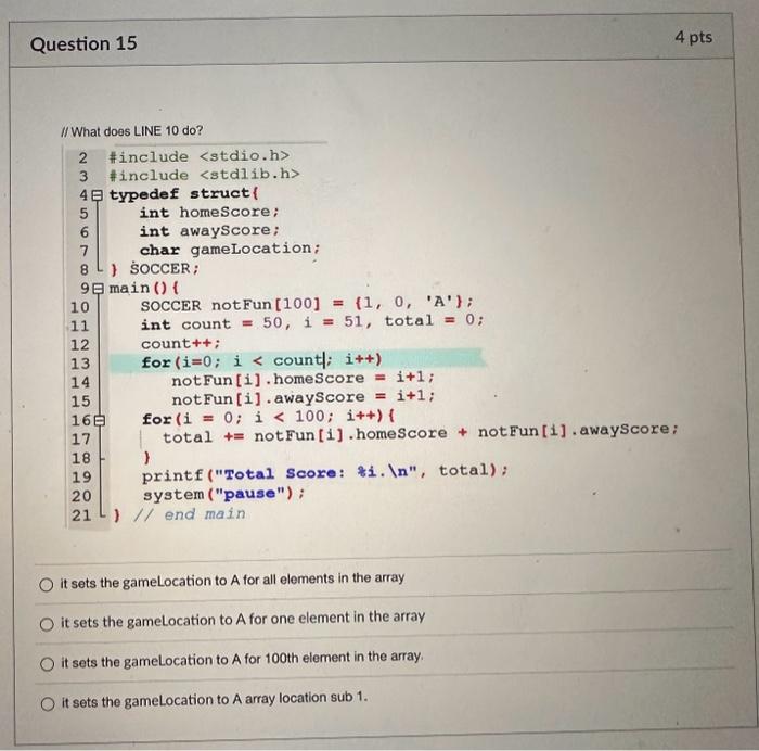 Solved // What is the value of total before the | Chegg.com