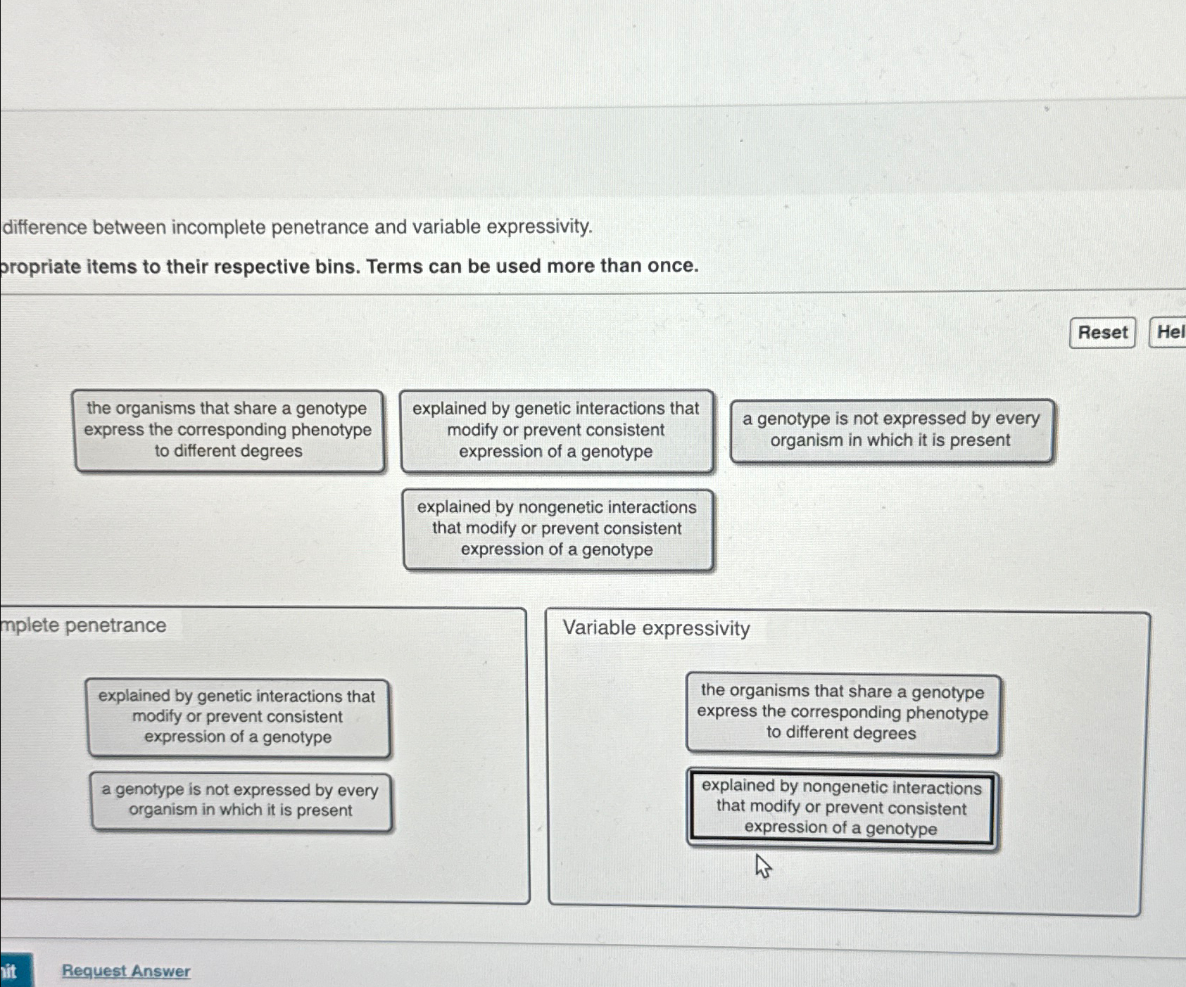 Solved difference between incomplete penetrance and variable | Chegg.com