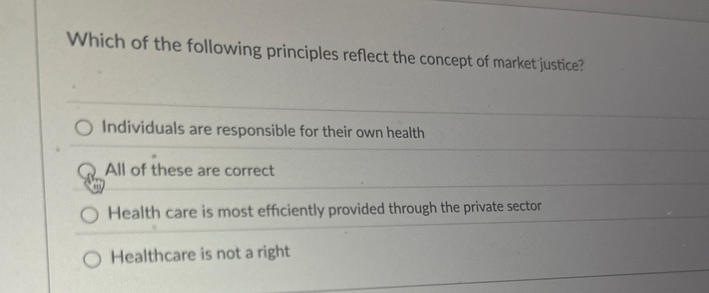 Solved Which of the following principles reflect the concept | Chegg.com