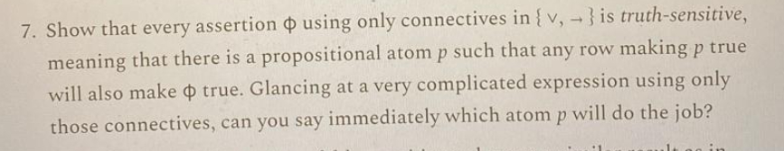 Solved Show that every assertion φ ﻿using only connectives | Chegg.com