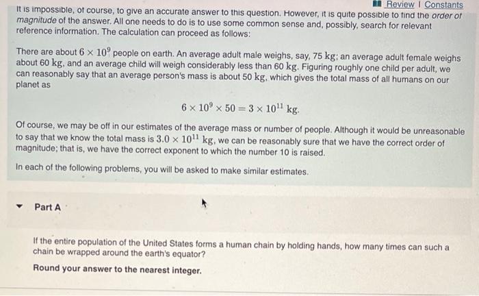 Solved It is impossible, of course, to give an accurate | Chegg.com