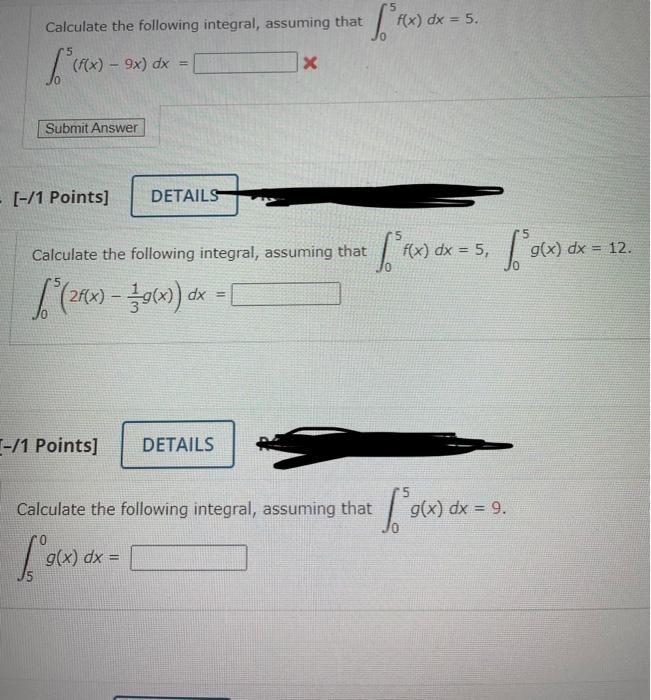 Solved Calculate the following integral, assuming that Sºrx) | Chegg.com