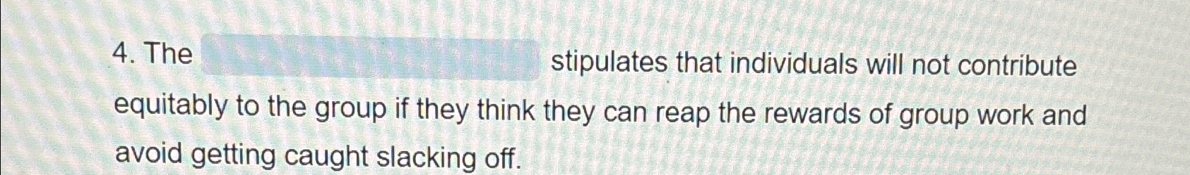 Solved The stipulates that individuals will not contribute | Chegg.com