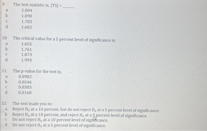 Solved Questions 8−12 are related to the following: Consider | Chegg.com