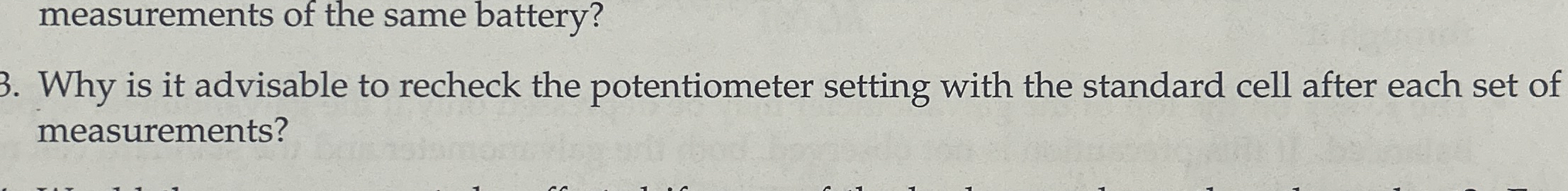 Solved measurements of the same battery?Why is it advisable | Chegg.com