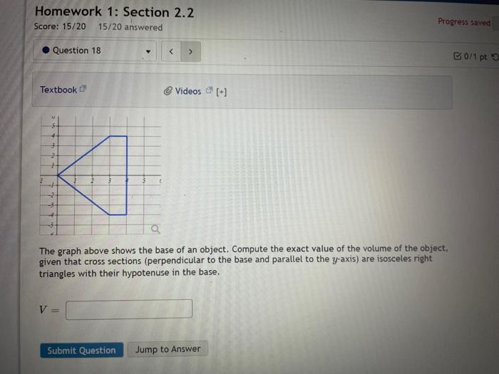 Solved Homework 1: Section 2.2 Score: 15/20 15/20 answered | Chegg.com