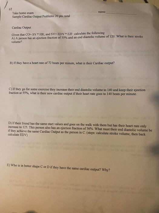 Solved Given that CO−SV⋅HR; and SV=EDV+EJF; calculate the | Chegg.com