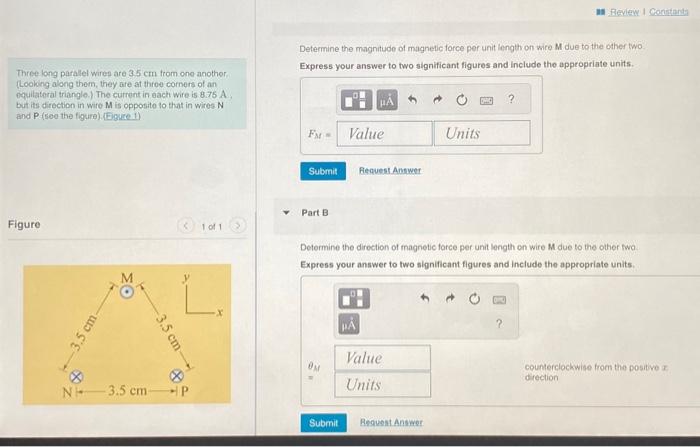 Solved Determine the magnitude of magnetic force per unit | Chegg.com