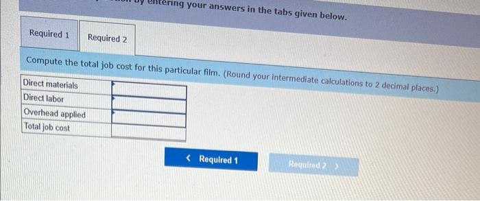 Solved ook int rences Exercise 2-14 (Algo) Job-Order Costing | Chegg.com