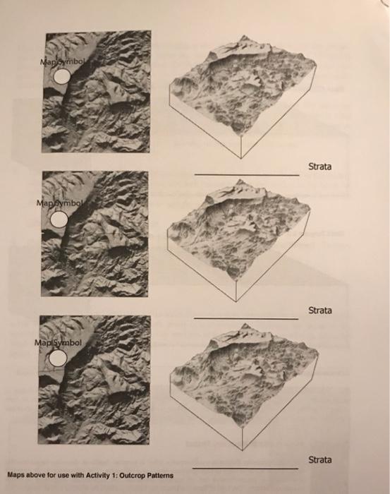 Activity 1 Outcrop Patterns The interactive movie, | Chegg.com