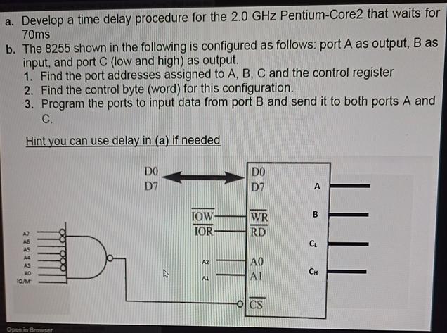 Solved a. ﻿Develop a time delay procedure for the 2.0GHz | Chegg.com