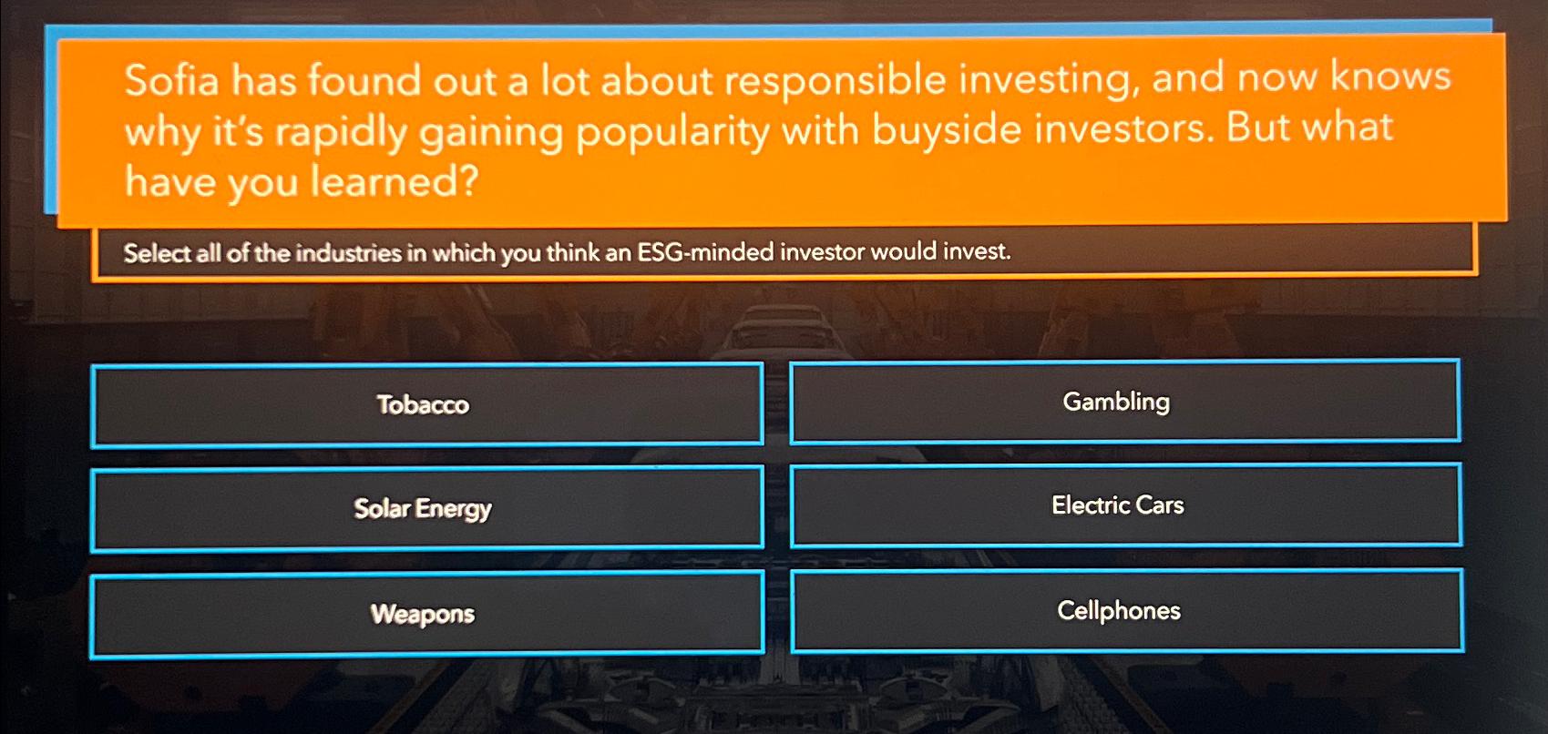 Solved Sofia has found out a lot about responsible | Chegg.com