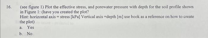 6. (see figure 1) Plot the effective stress, and | Chegg.com