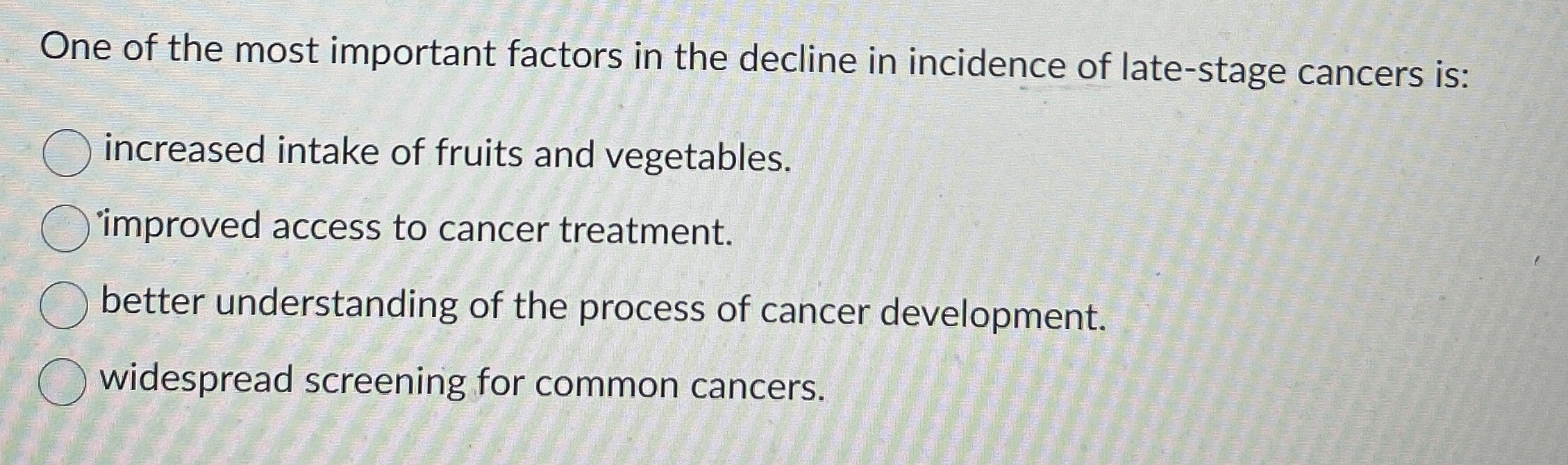 Solved One of the most important factors in the decline in | Chegg.com