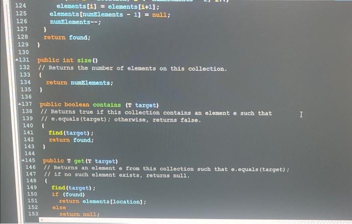Solved Description: Add the following methods to the | Chegg.com