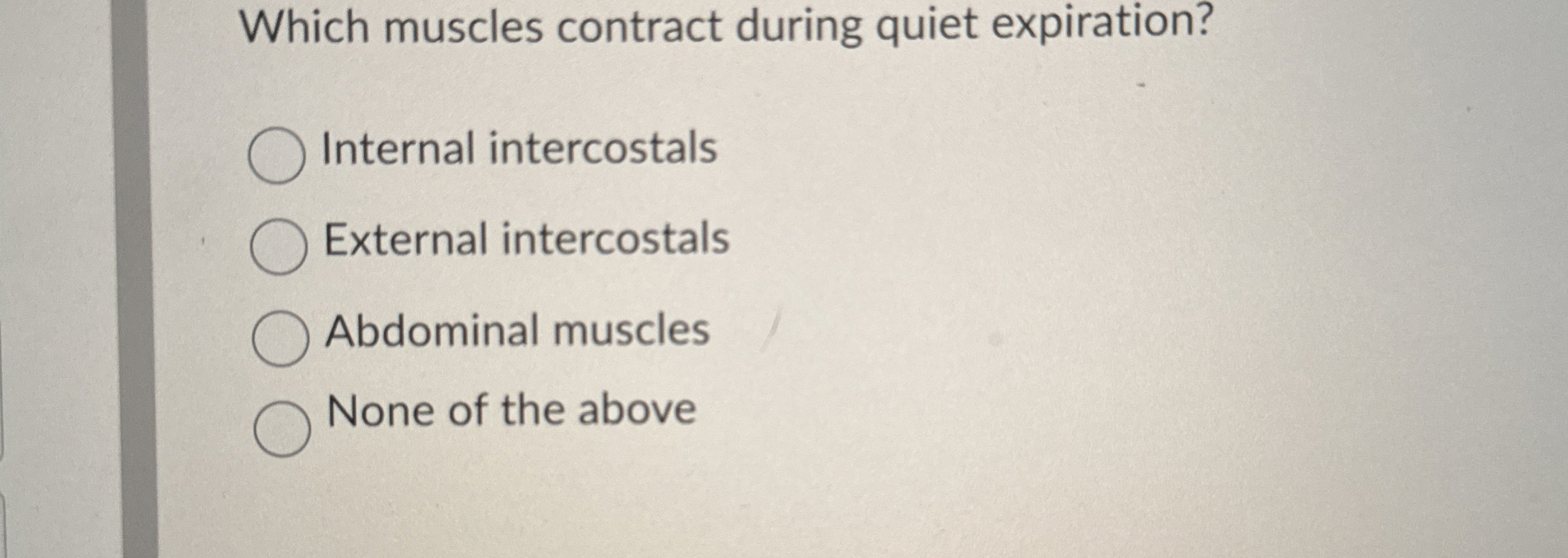 Solved Which muscles contract during quiet | Chegg.com