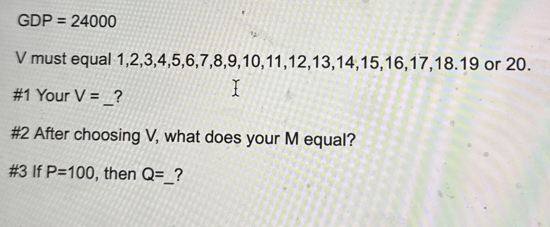 Solved GDP =24000 ﻿must equal | Chegg.com