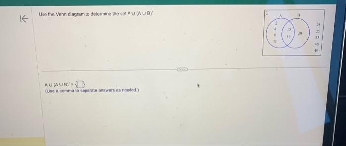 Solved The following sets are given. | Chegg.com