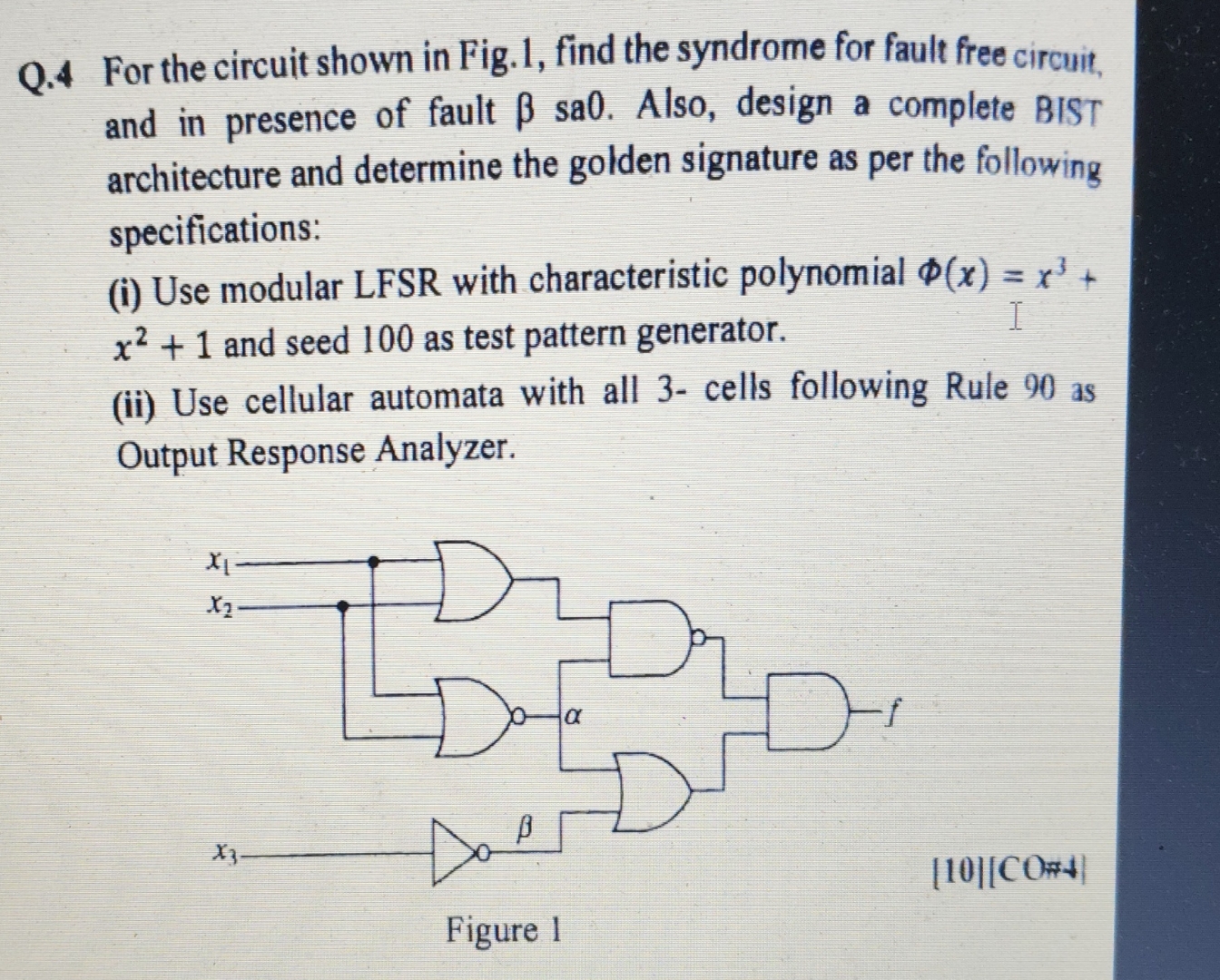 Solved Q. 4 ﻿For the circuit shown in Fig. 1, ﻿find the | Chegg.com