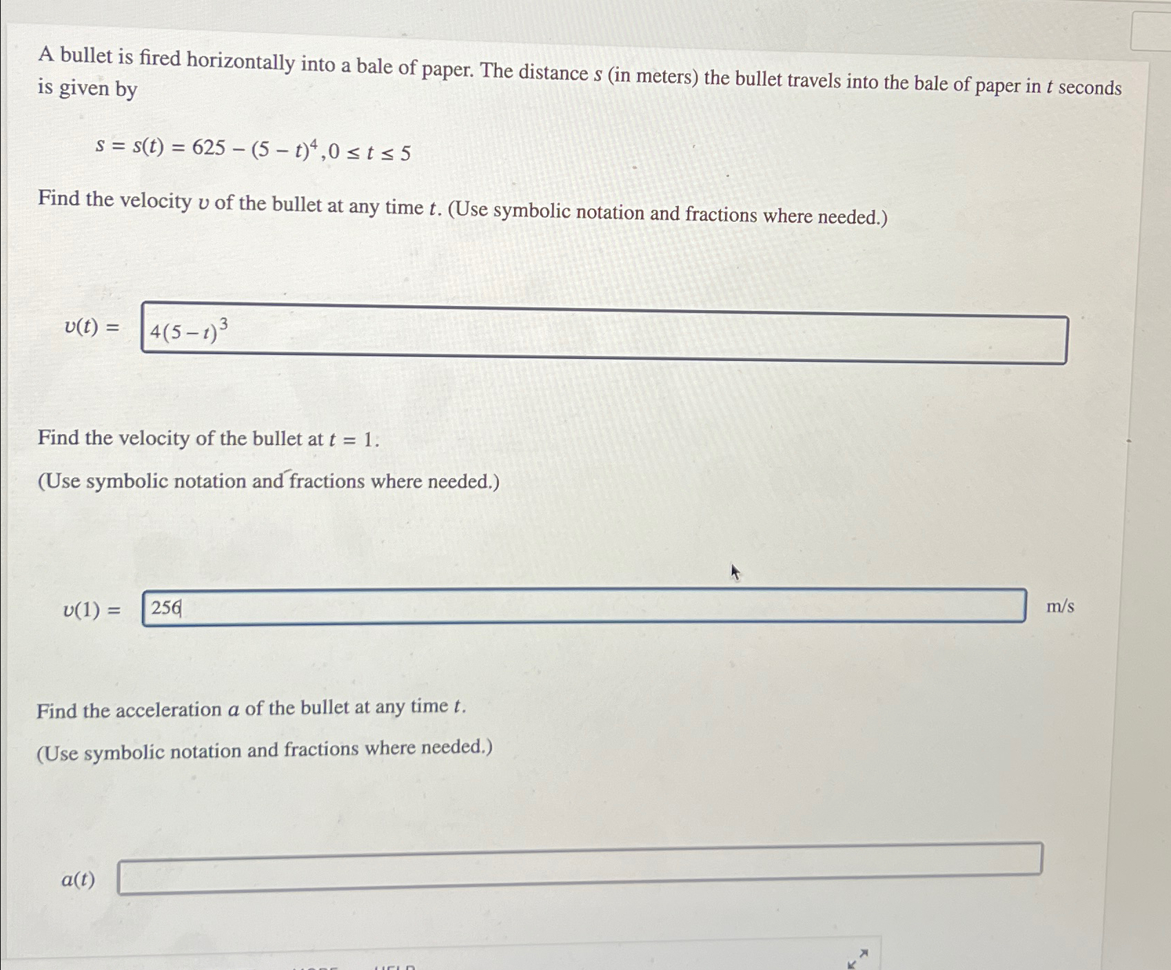 Solved A bullet is fired horizontally into a bale of paper. | Chegg.com