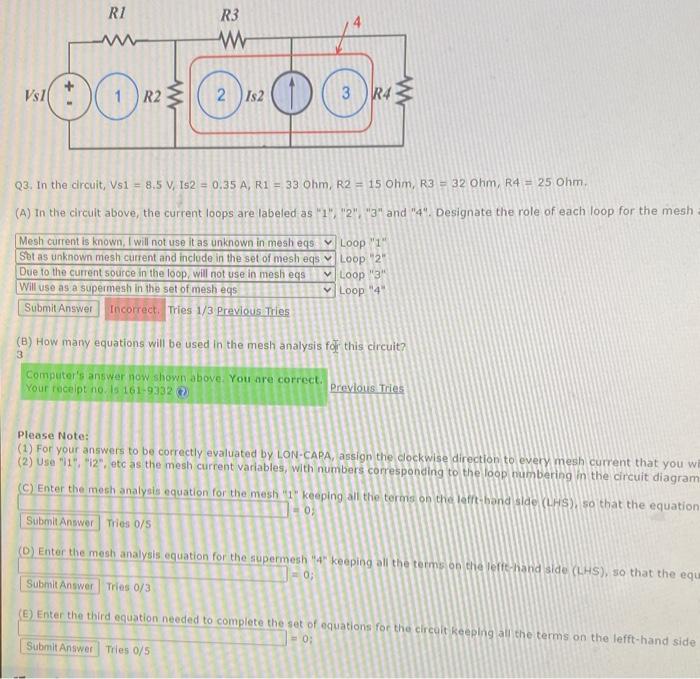 Solved R1 R3 w -W Vs1 R2 2 Is2 ORA 3 R4 Q3. In the circuit, | Chegg.com