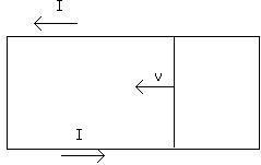A conducting bar moves to the left at a constant | Chegg.com