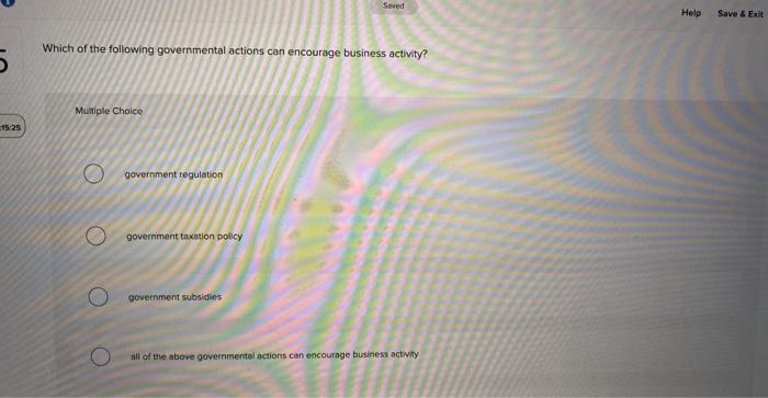 Solved Which of the following governmental actions can | Chegg.com