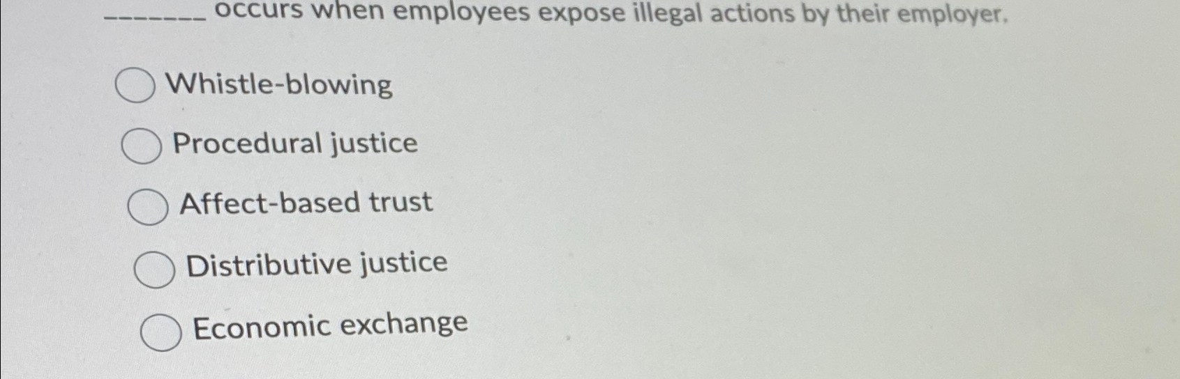 Solved occurs when employees expose illegal actions by their | Chegg.com