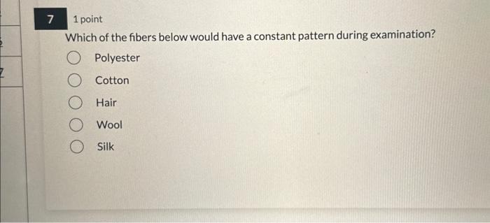 Solved Which of the fibers below would have a constant | Chegg.com