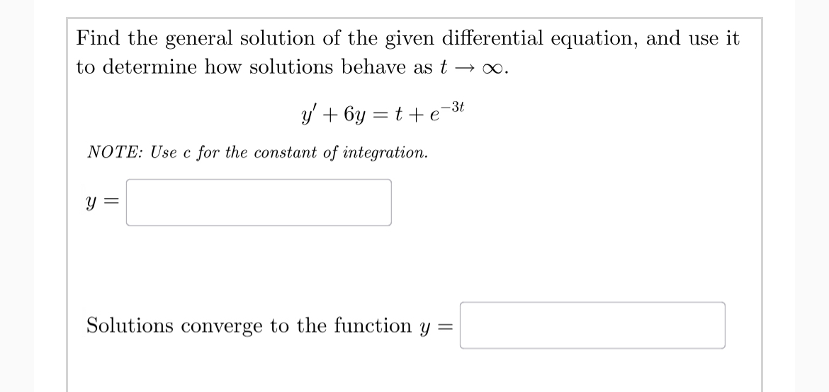 Solved Find the general solution of the given differential | Chegg.com