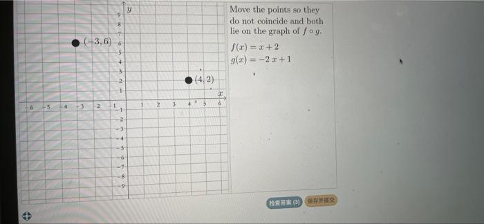 Solved Move the points so they do not coincide and both lie | Chegg.com