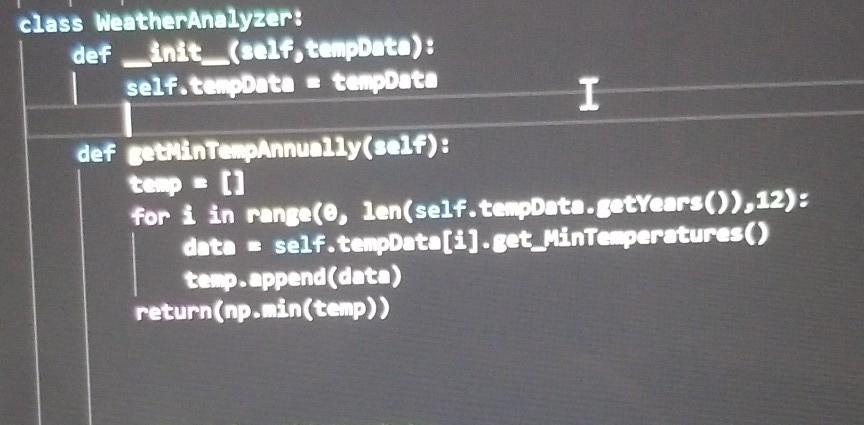 Solved class TemperatureData: | Chegg.com