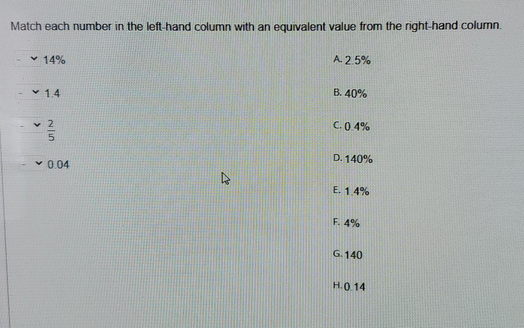 Solved Match each number in the left-hand column with an | Chegg.com