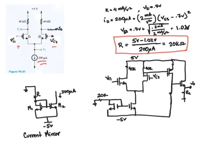 Modify the simple operational amplifier design shown | Chegg.com